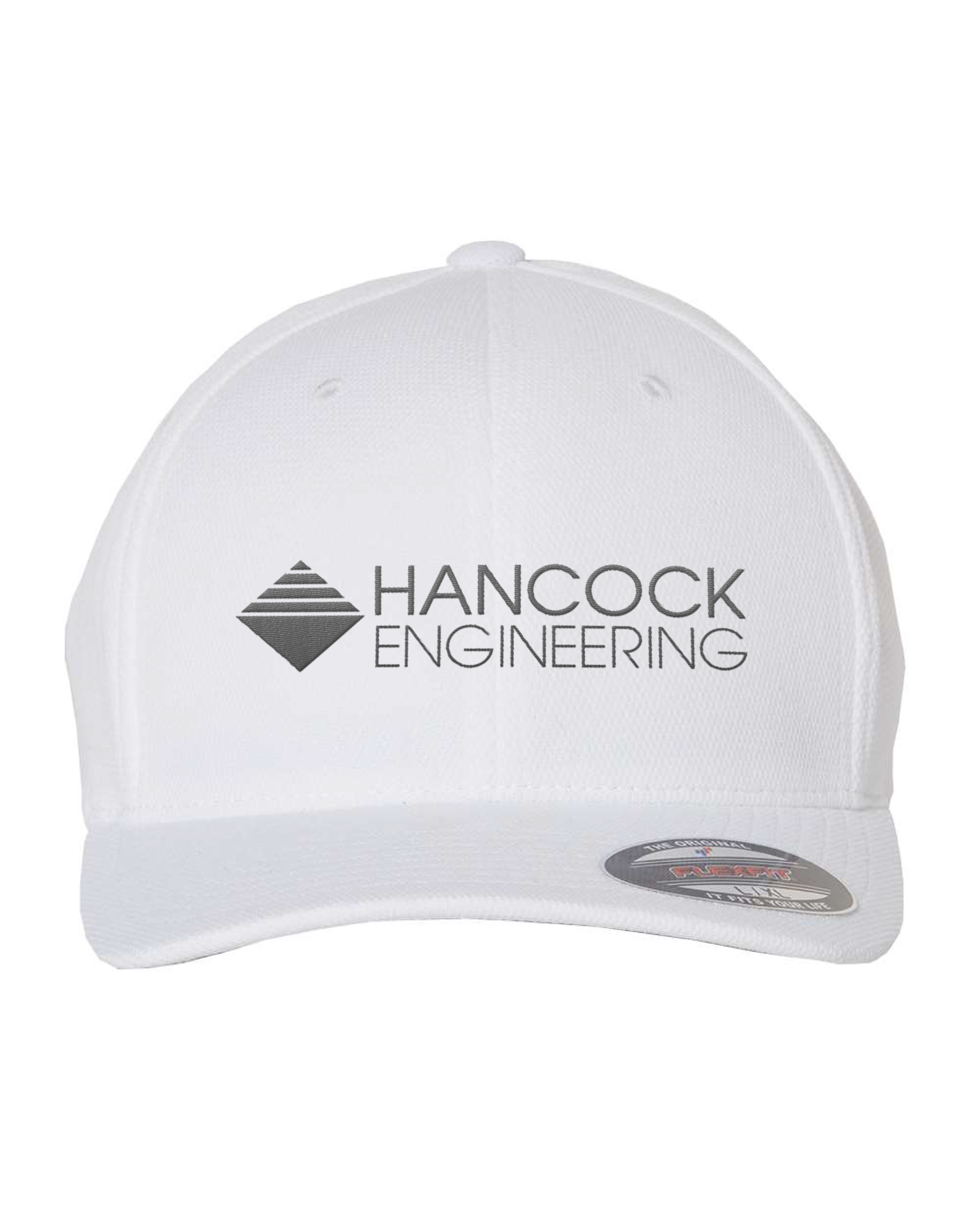 FlexFit Fitted Hat with Embroidered Logo | Hancock Engineering